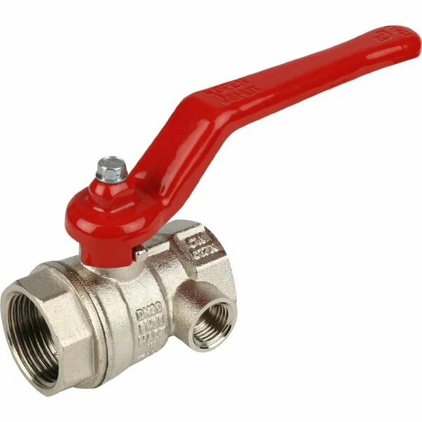 Кран шаровой полнопроходной ITAP 115 - 2" (ВР/ВР, PN20, Tmax 110°C, ручка-рычаг красная)