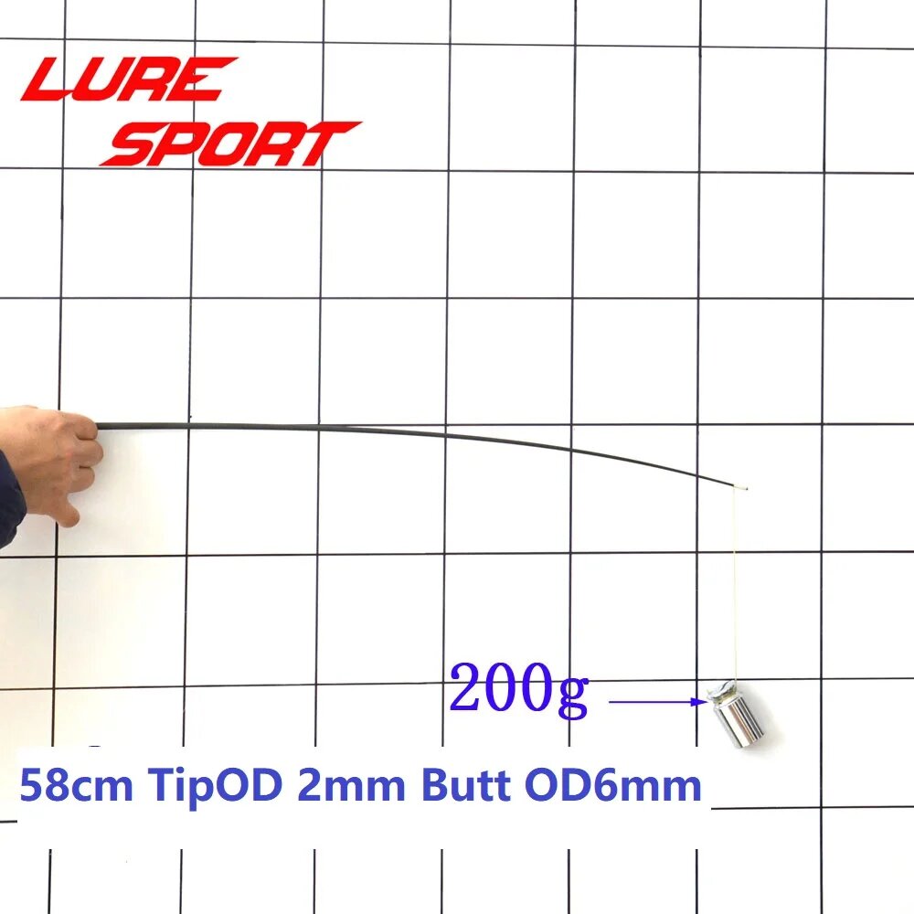 LureSport набор вершинок для удочек из углерода 4 шт. L58cm Mix Size