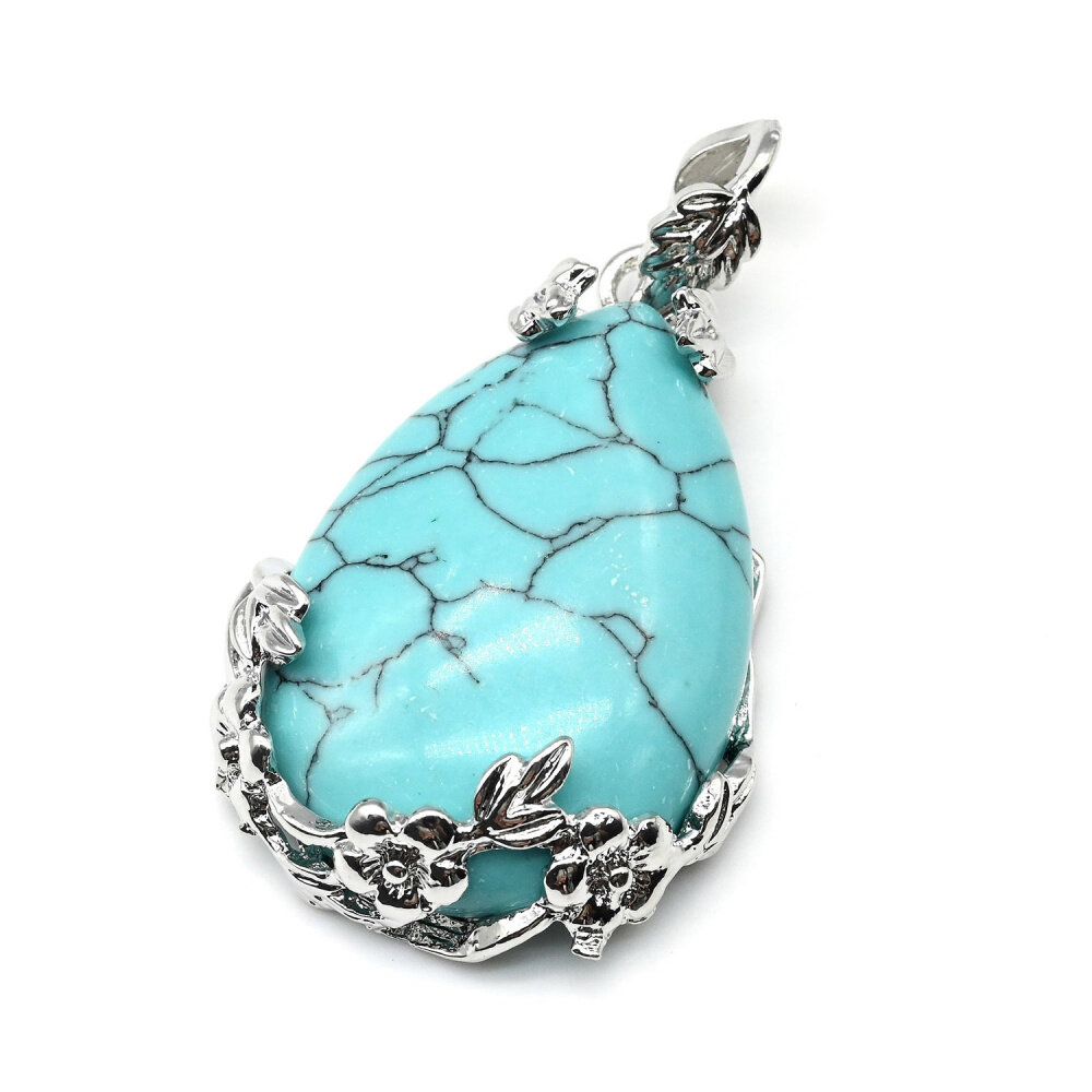 Подвеска, бирюза синтетическая