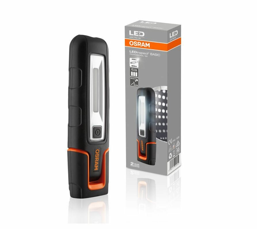 Инспекционный фонарь, питание от 3 батареек ААА, яркость 180Лм 4,5V 2,2W 1шт.