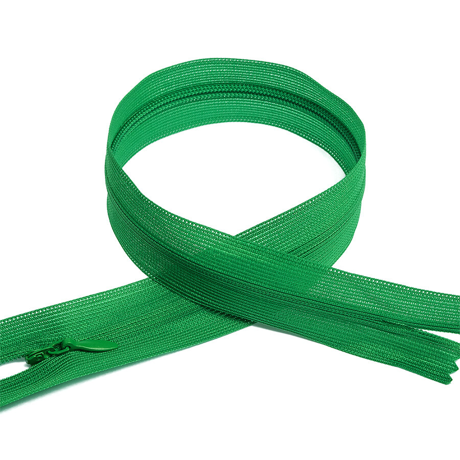 Молния MaxZipper пласт. потайная N3 50см н/р цв. F243 зеленый уп.10шт