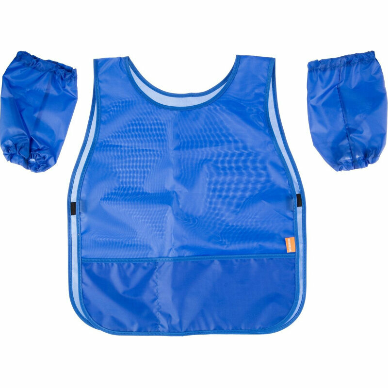 Накидка для труда Синяя, 2 кармана, нарукавники, 475x410, ФН 2, 1370284