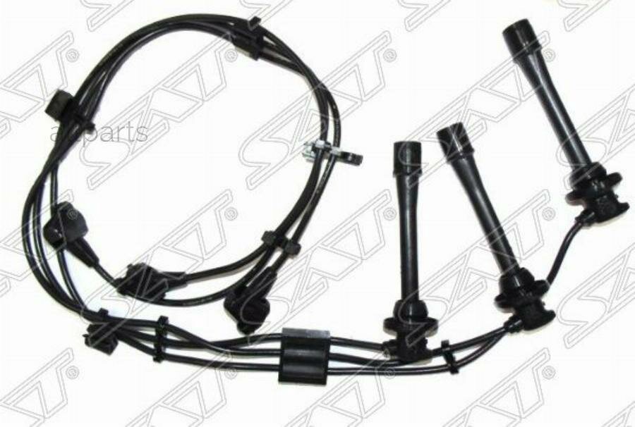 SAT ST-19037-62010 Провода высоковольтные TOYOTA LAND CRUISER PRADO ##J12# 5VZ-FE (кругл. резин.)