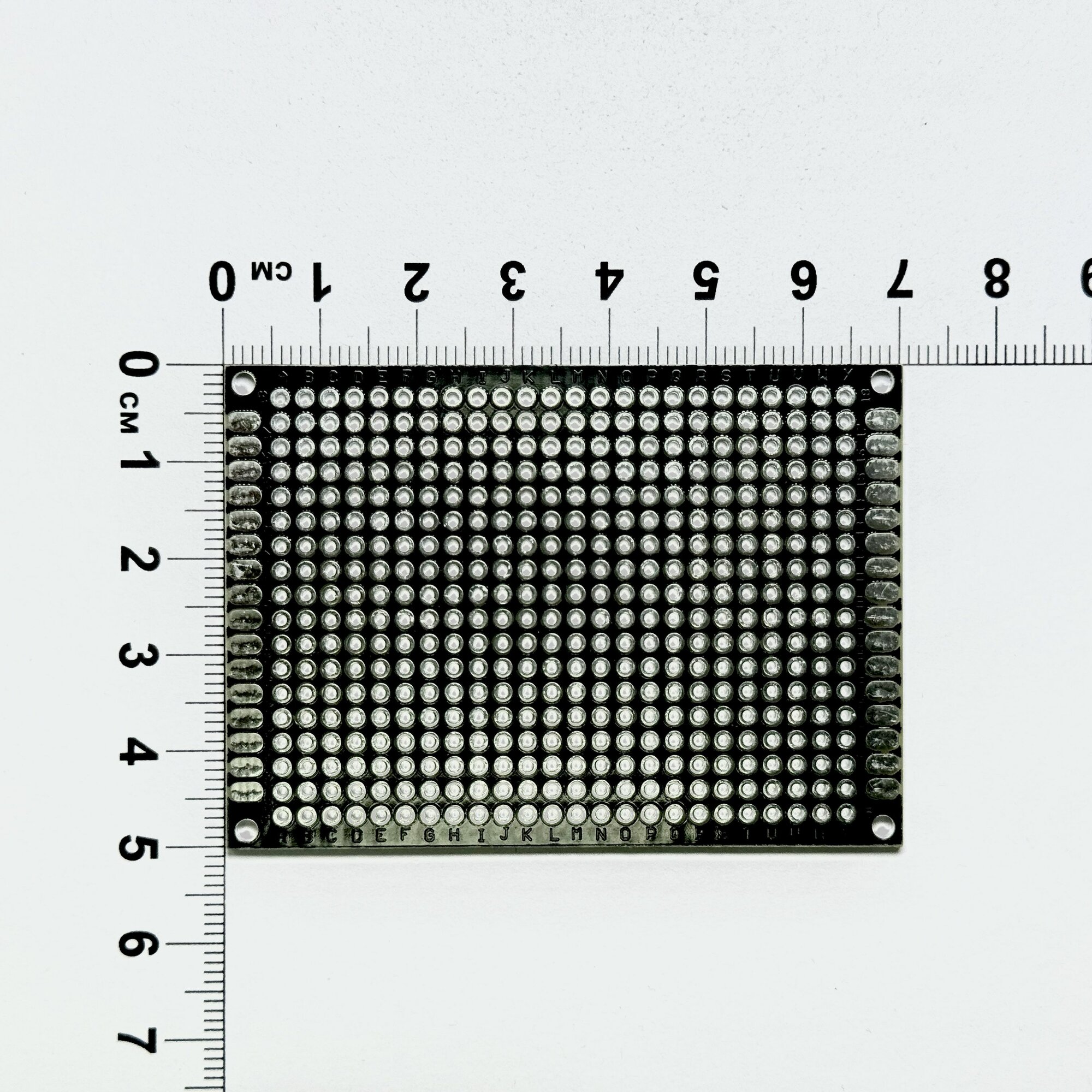 50x70mm-B Плата печатная макетная двусторонняя шаг 2.54 черная (комплект 10шт.)