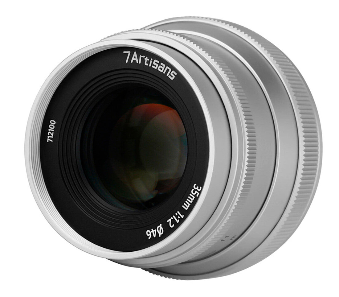 Объектив 7Artisans 35mm f/1.2 II Sony E, широкоугольный, белый