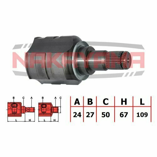 ШРУС внутр. к-кт левый LEXUS ES240 350 ACV40 GSV40, ES350 GSV40 06-, TOYOTA CAMR Nakayama NJ7073NY