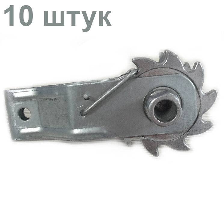 Натяжитель провода и троса зубчатый 10 штук для шпалеры винограда и электропастуха