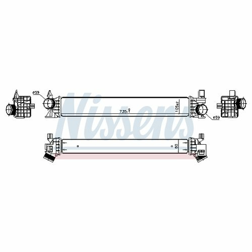 Интеркулер Nissens 961479 для Citroen JUMPER; Fiat DUCATO; Peugeot BOXER