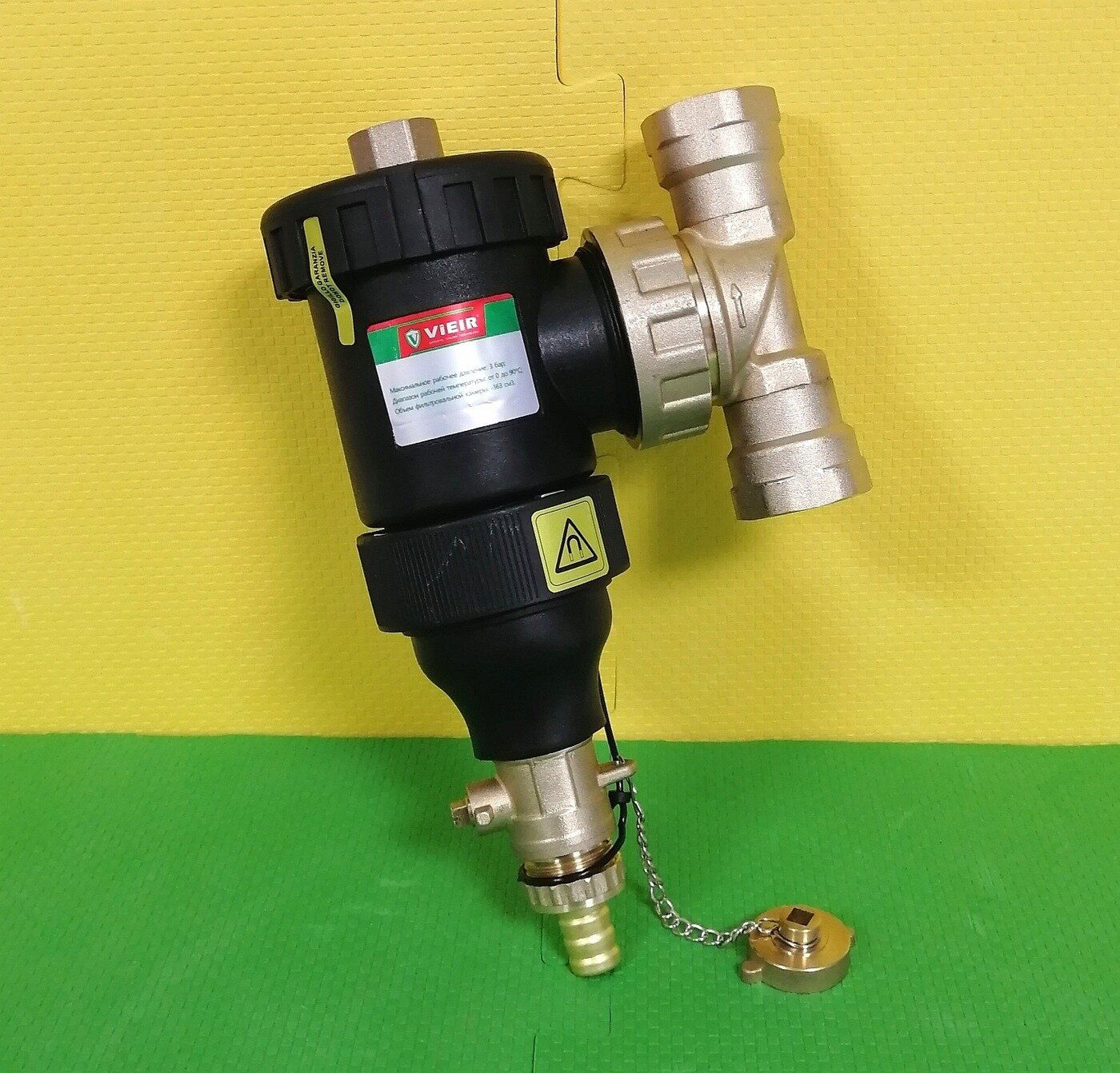 Самопромывной фильтр-дешламатор VIEIR для систем горячего водоснабжения - 3/4"