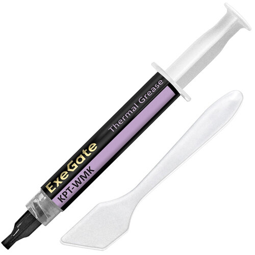 Термопаста КПТ-8 ExeGate KPT-WMK 0.7 Вт. мК кремний-органическая - шприц + шпатель 3 грамма