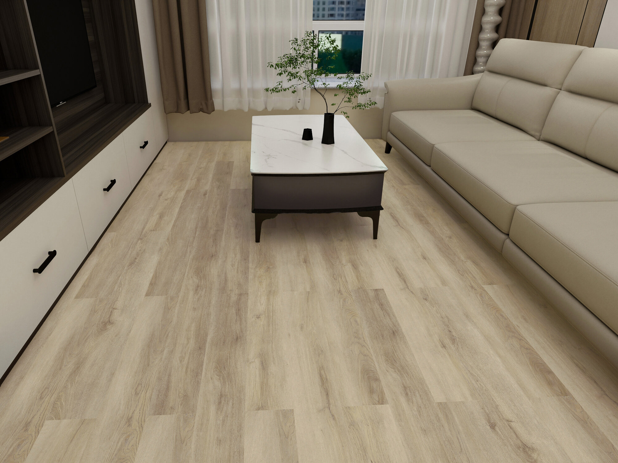 Замковый виниловый пол SPC Aquamax Advant 68083 Дуб Аруба 1220x151x4.5 мм, упаковка 2,211 м