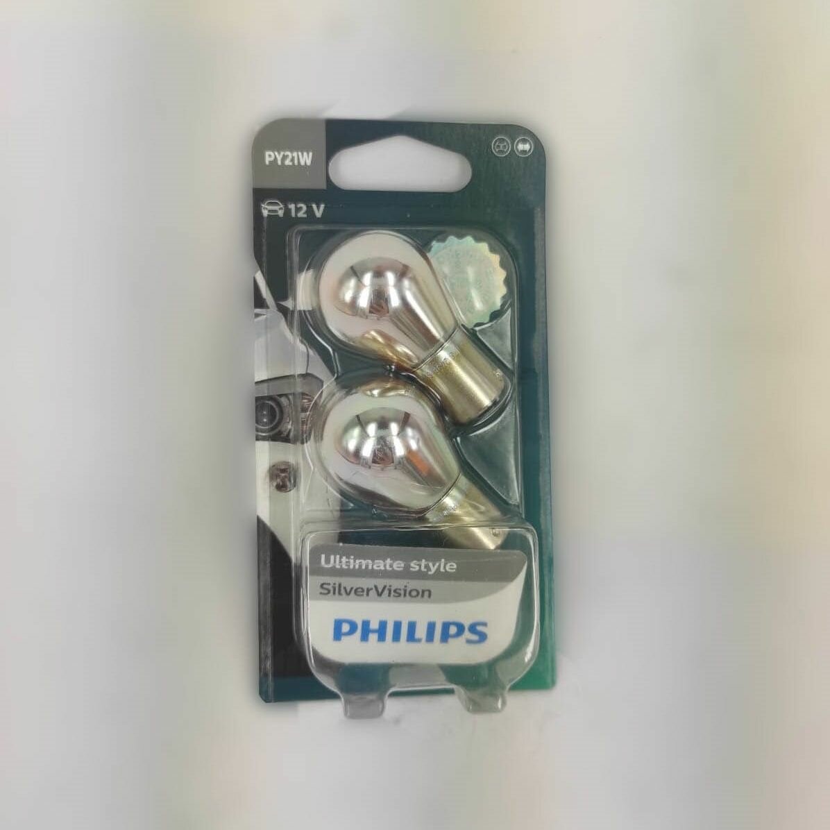 2 Лампы (2 шт.) комплект PY21W Philips иридиевая 12496SV