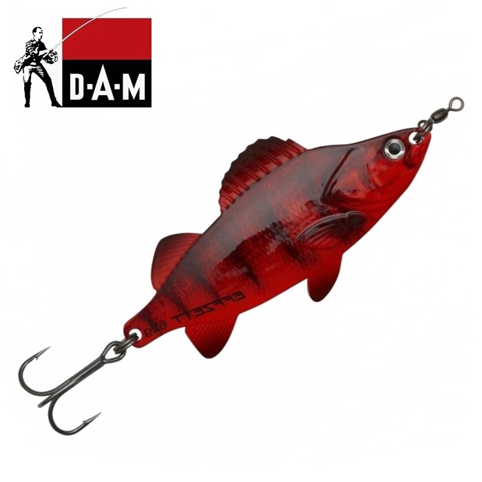 Блесна Колеблющаяся DAM Effzett Perch Spoon 110 мм/62 г, цвет Blood Perch
