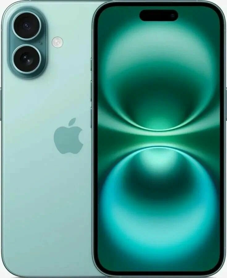 Смартфон Apple iPhone 16 Plus, 512 GB, 6.7", цвет Teal, (зеленый) — фото 1