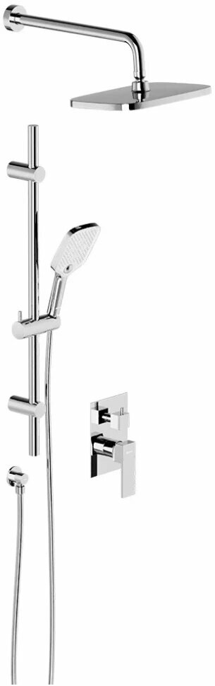 Душевой комплект Damixa Gala 953530000 со смесителем, 300x210 мм, хром