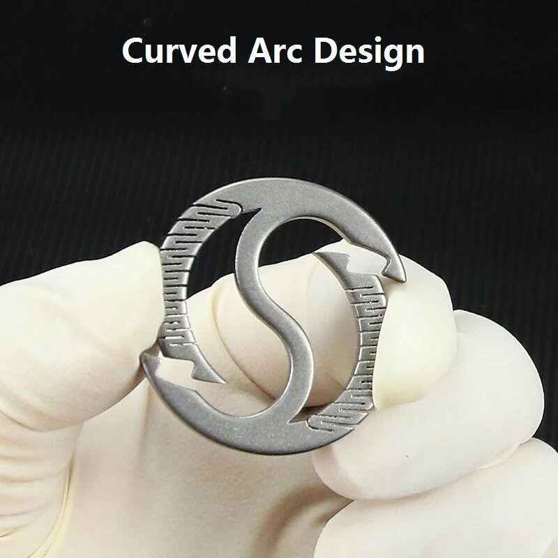 Брелок из титанового сплава, мужской кулон, брелок для ключей, автомобильный брелок, подвесное кольцо на талию, индивидуальное простое легкое