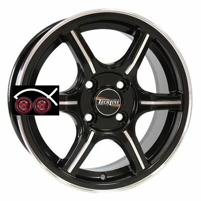 Колесный диск Tech Line 433 5x14 4x98.0 ET38 D58.6 черный