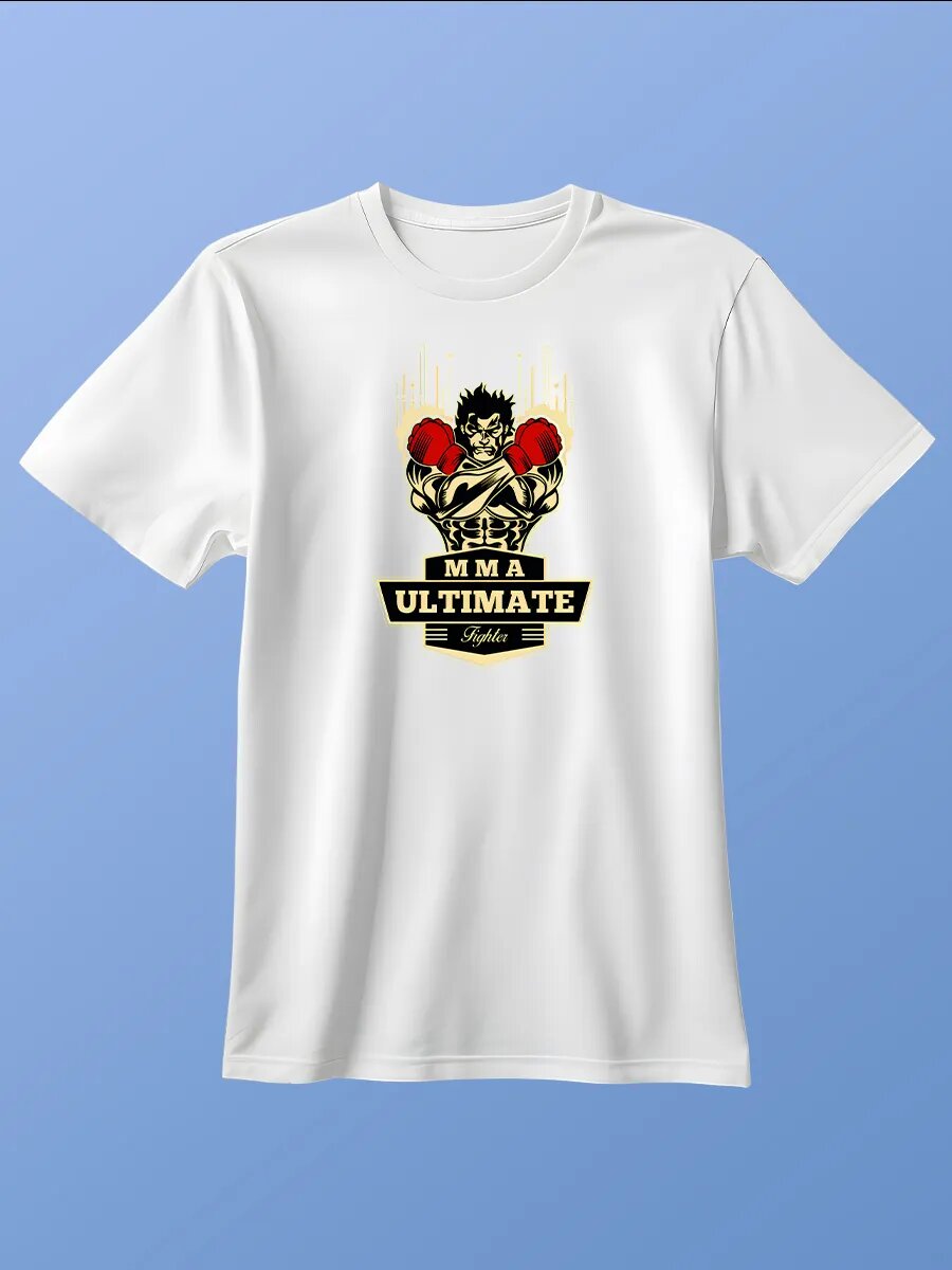Футболка с принтом mma боец