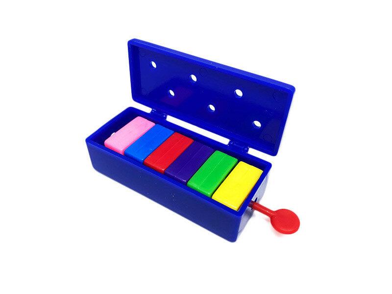 Фокус "Коробка с цветными брусками", пластмасса, размер 6,2*2,5*2 см