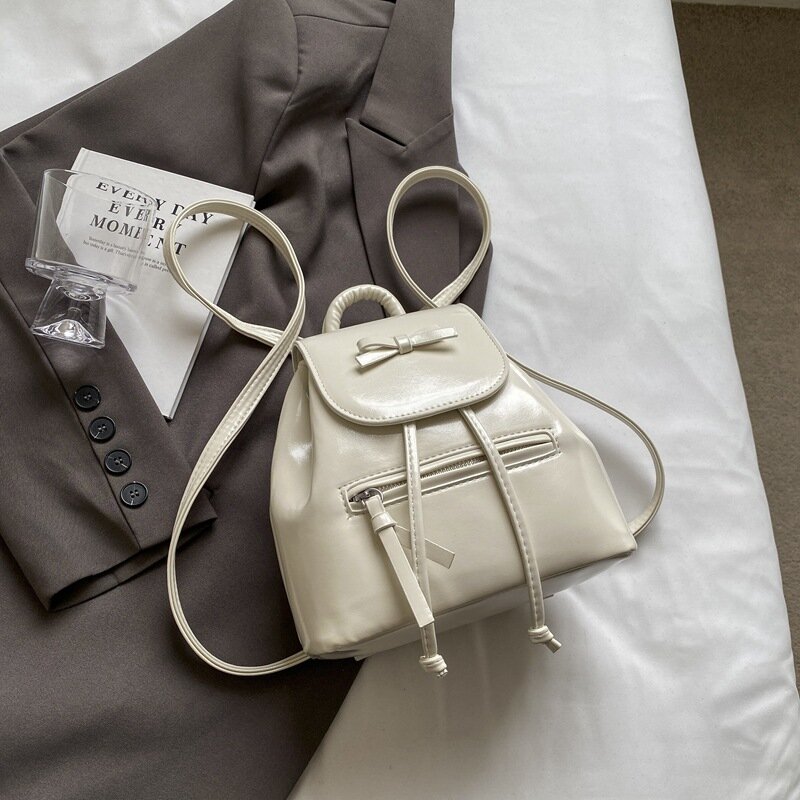 Сумка-рюкзак Tianyun Wing Color "Корейская ниша", искусственная кожа, женская, белая