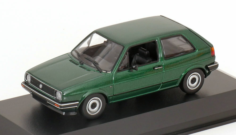 Модель коллекционная MAXICHAMPS Vw volkswagen golf 2 1985 green metallic