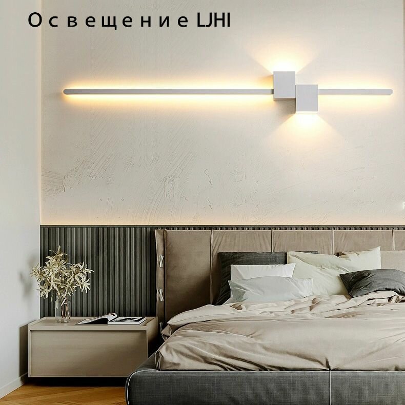 Бра LJHI, встраиваемый светодиодный светильник, белый, IP23, 100 см — фото 1