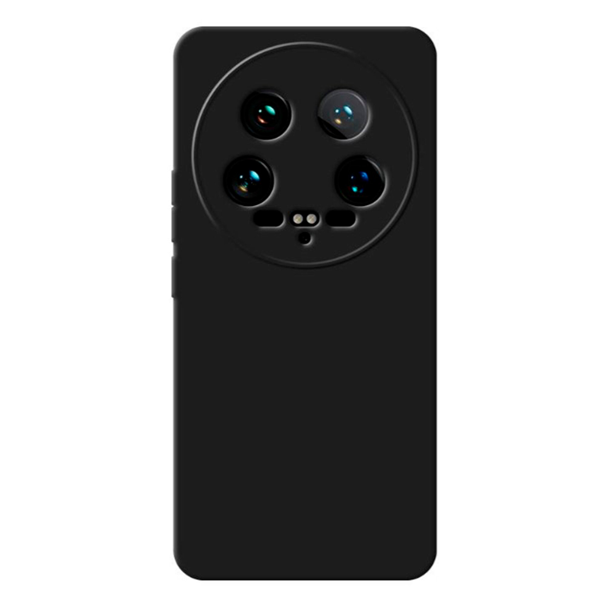 Чехол силиконовый для Xiaomi 14 Ultra, с микрофиброй внутри, с защитой камеры, X-CASE, черный