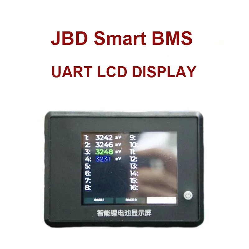 JBD Smart BMS LCD Display UART LCD Display