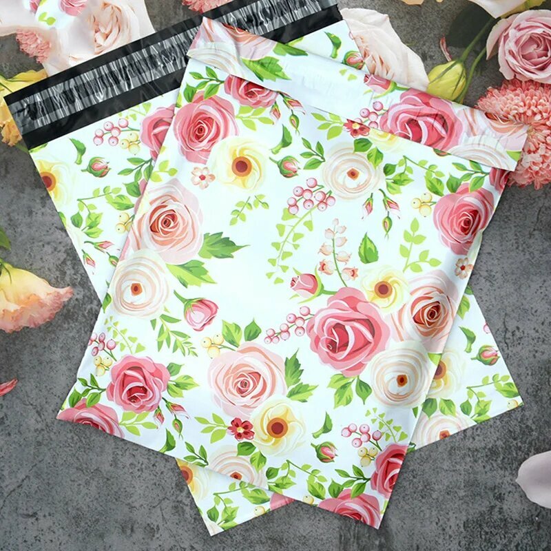 Полиэтиленовые почтовые конверты Cozelopack, 10 шт. New Flowers