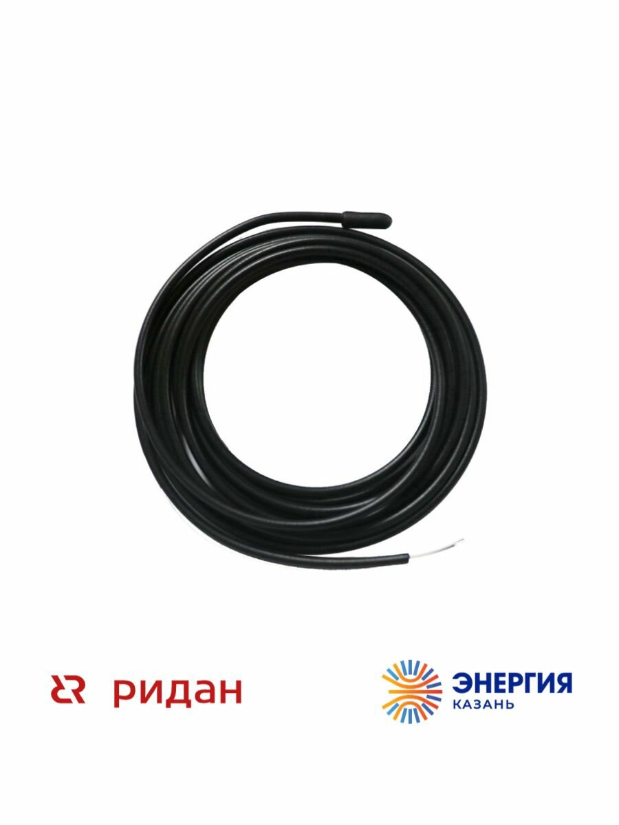 Датчик температуры пола ридан FS-R IP54, длина 3 м, накладной, черный, проводной