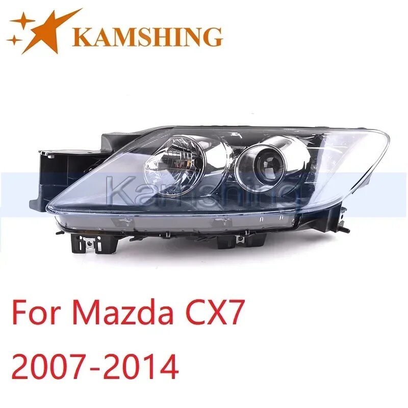 CAPQX для Mazda CX-7 CX7 2007-2014 передний бампер фара фара фара фара автомобильный свет Halogen, Right side