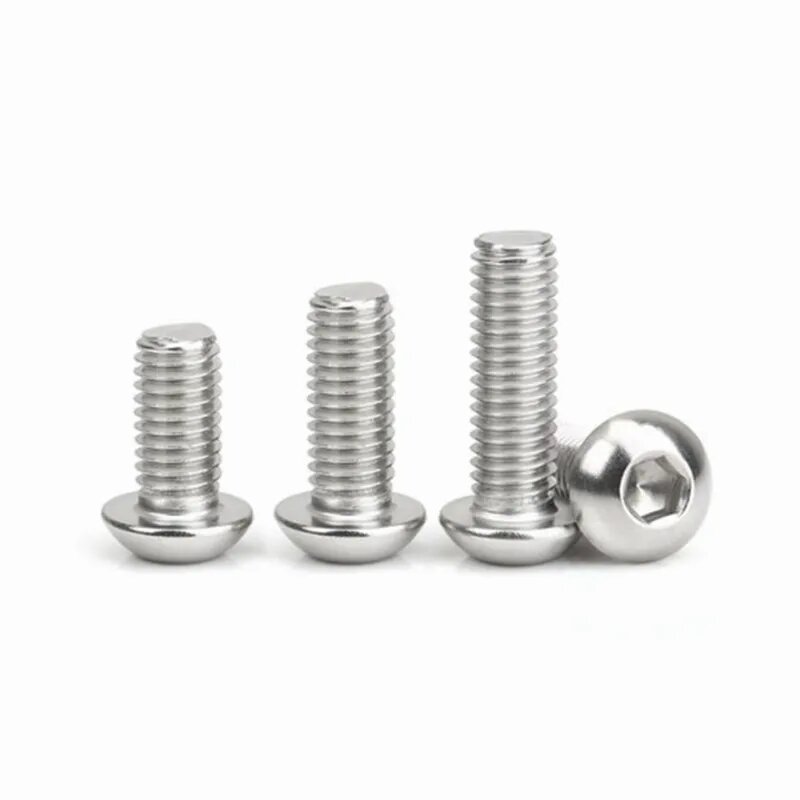 JARBLUE Винты из нержавеющей стали или черные 10.9 M2-M8 M2.5(50pcs), Stainless Steel 304, 12mm