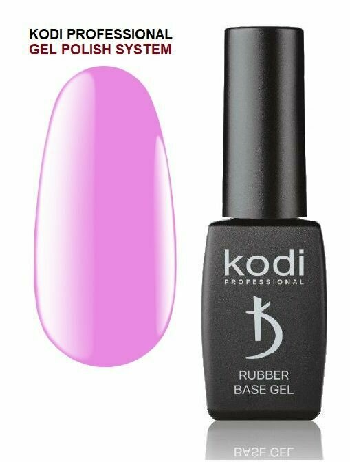 Kodi professional Color Rubber Base Gel Rosy / Цветная база для гель-лака 8ml, коллекция "Jelly"