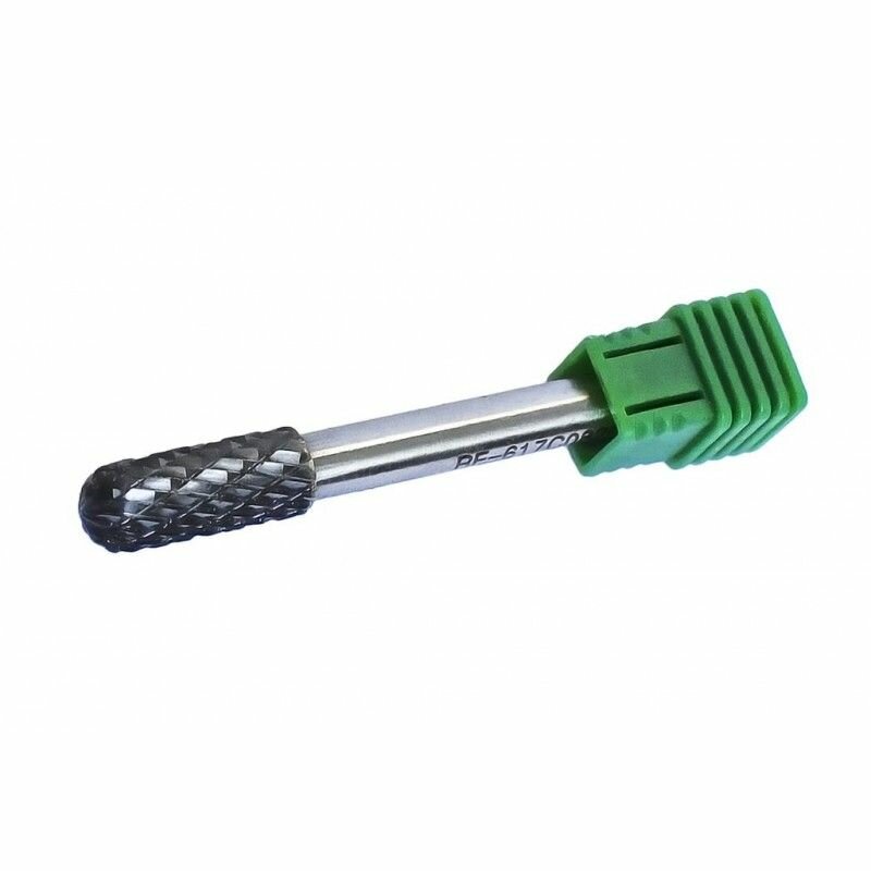 Шарошка цилиндрическая скругленная по металлу( 6мм, хвостовика 6мм), в пластиковом футляре ROCKFORCE