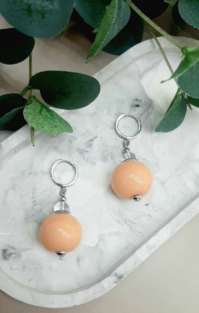 Серьги, муранское стекло, стекло