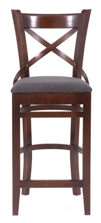 Стул барный "Хью" (темный тон/темно-серый М07)