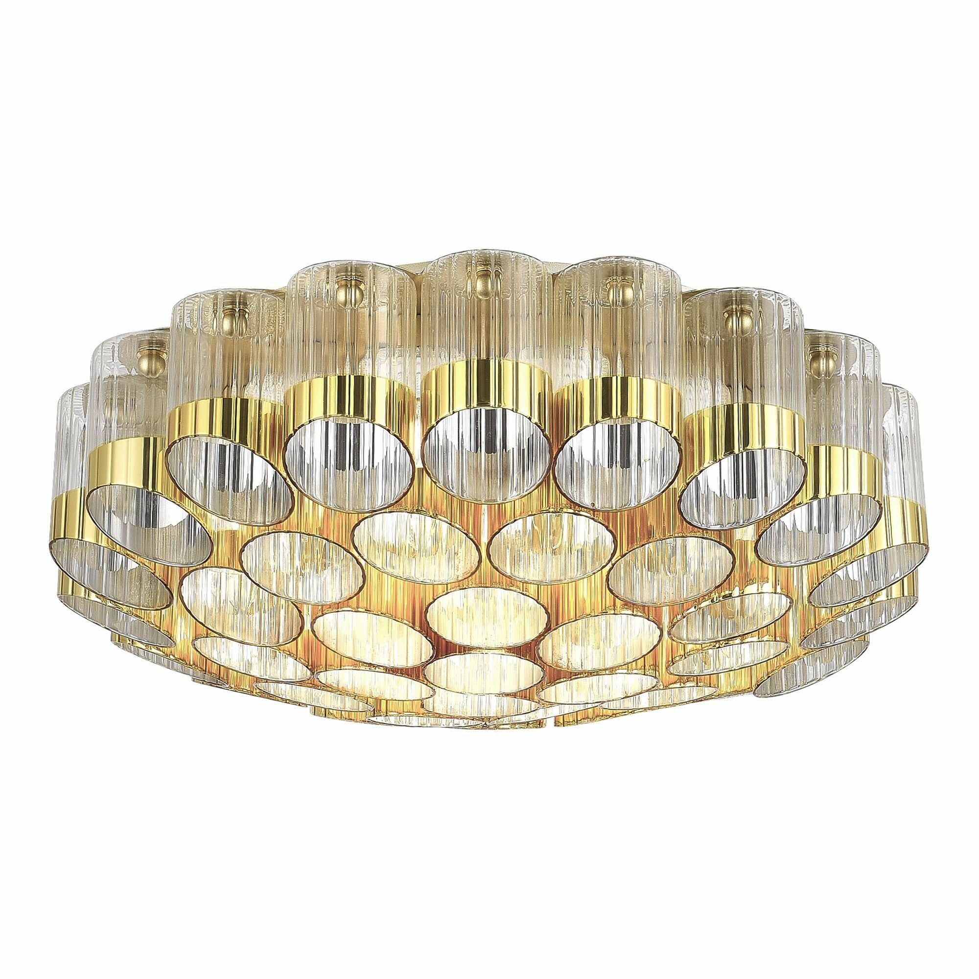 Светильник потолочный ST Luce Латунь/Прозрачный E14 19*60W SL1662.302.19