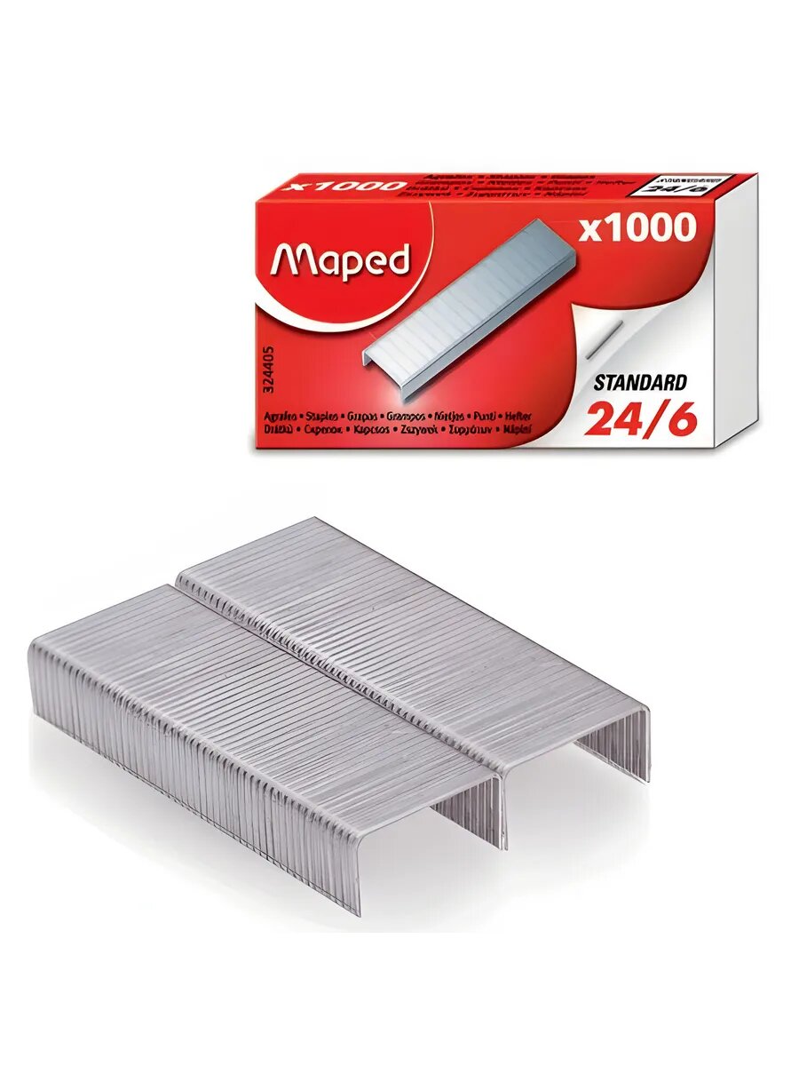 Скобы для степлера 24/6 1000 штук