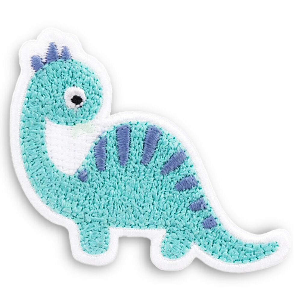 Шеврон Avelcro "Бронтозавр", для одежды, липучка, полиэстер, 5x4 см