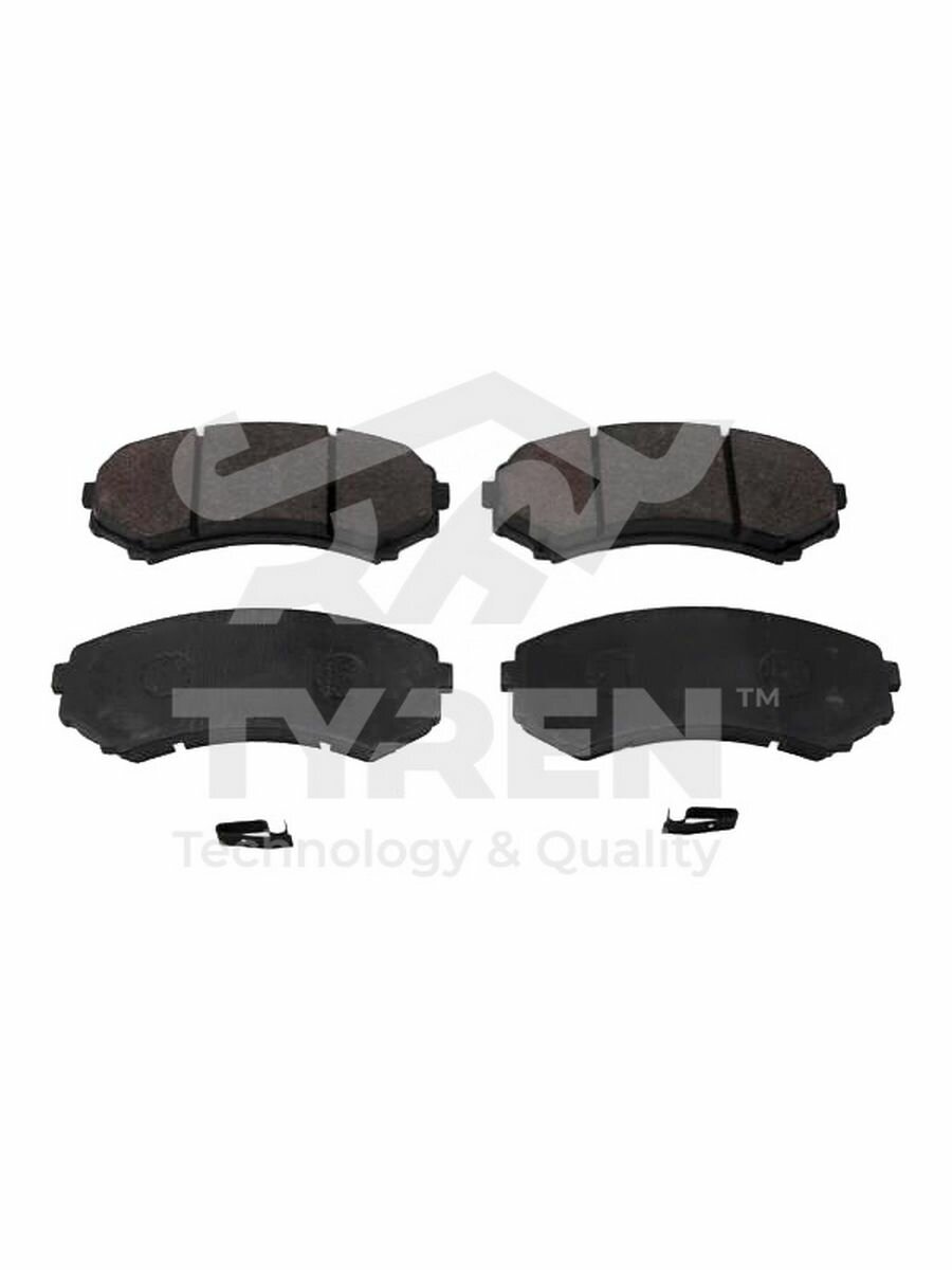 Тормозные колодки дисковые передние TYREN TYR1214491 для MITSUBISHI PAJERO, GRANDIS