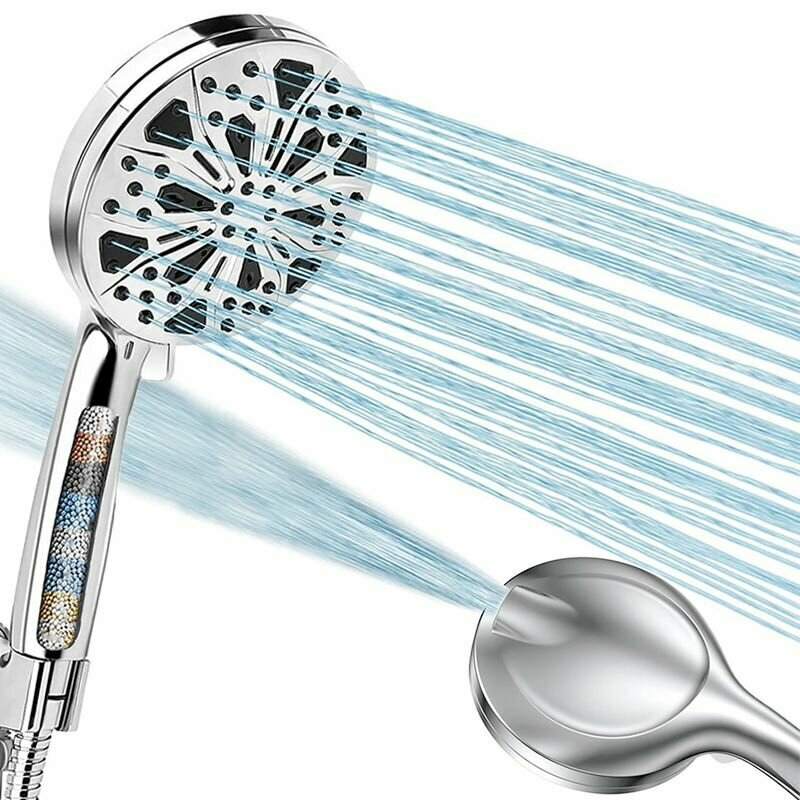 Лейка для душа высокое давление, 10 режимов, лейка для душа С Гранулы фильтров для умягчения воды