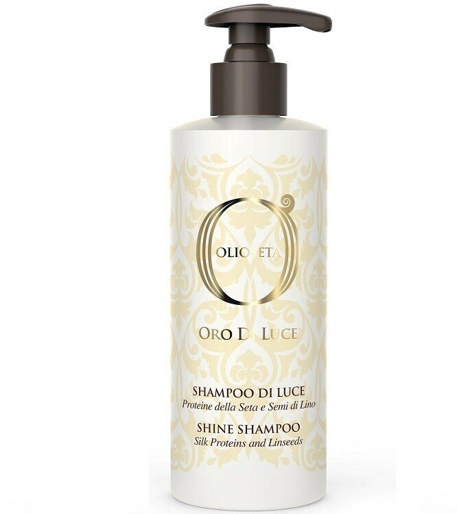 Шампунь-блеск Barex Olioseta Oro Di Luce с протеинами шелка и семенем льна , 250 мл профессиональный