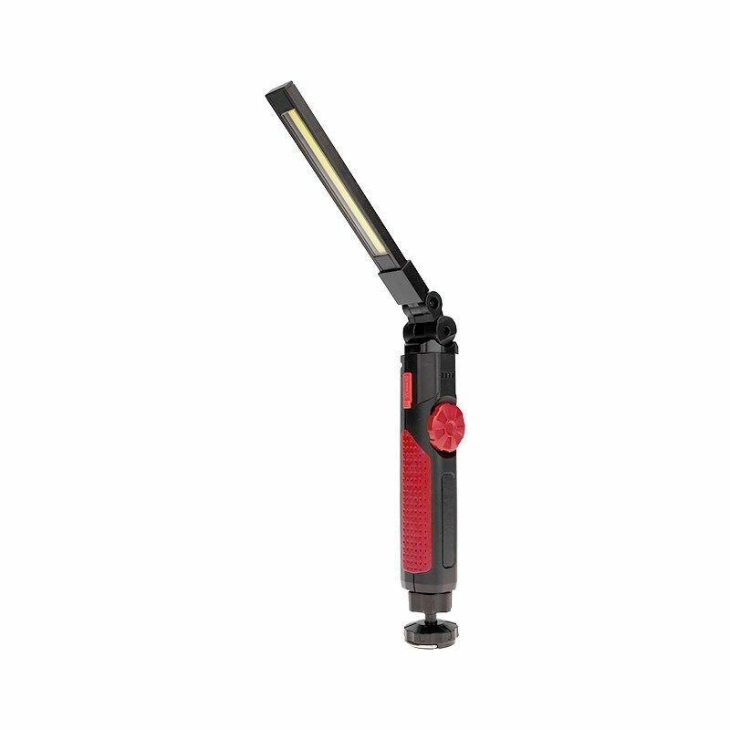 Фонарь автомобильный с регулировкой яркости, поворотным магнитом, индикатором зарядки и встроенным аккумулятором, USB-кабель в комплекте REXANT