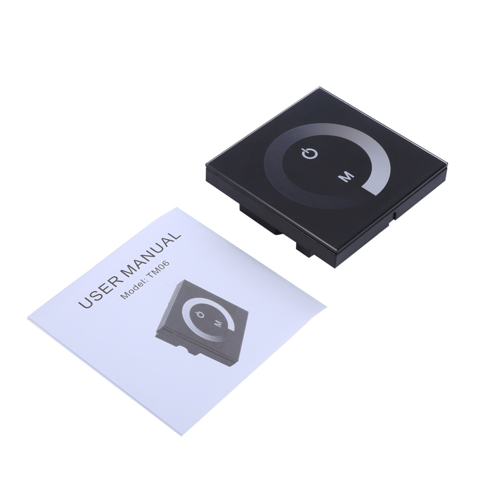 Сенсорный диммер для светодиодной ленты 12-24 В — одноцветный, настенный переключатель, черный