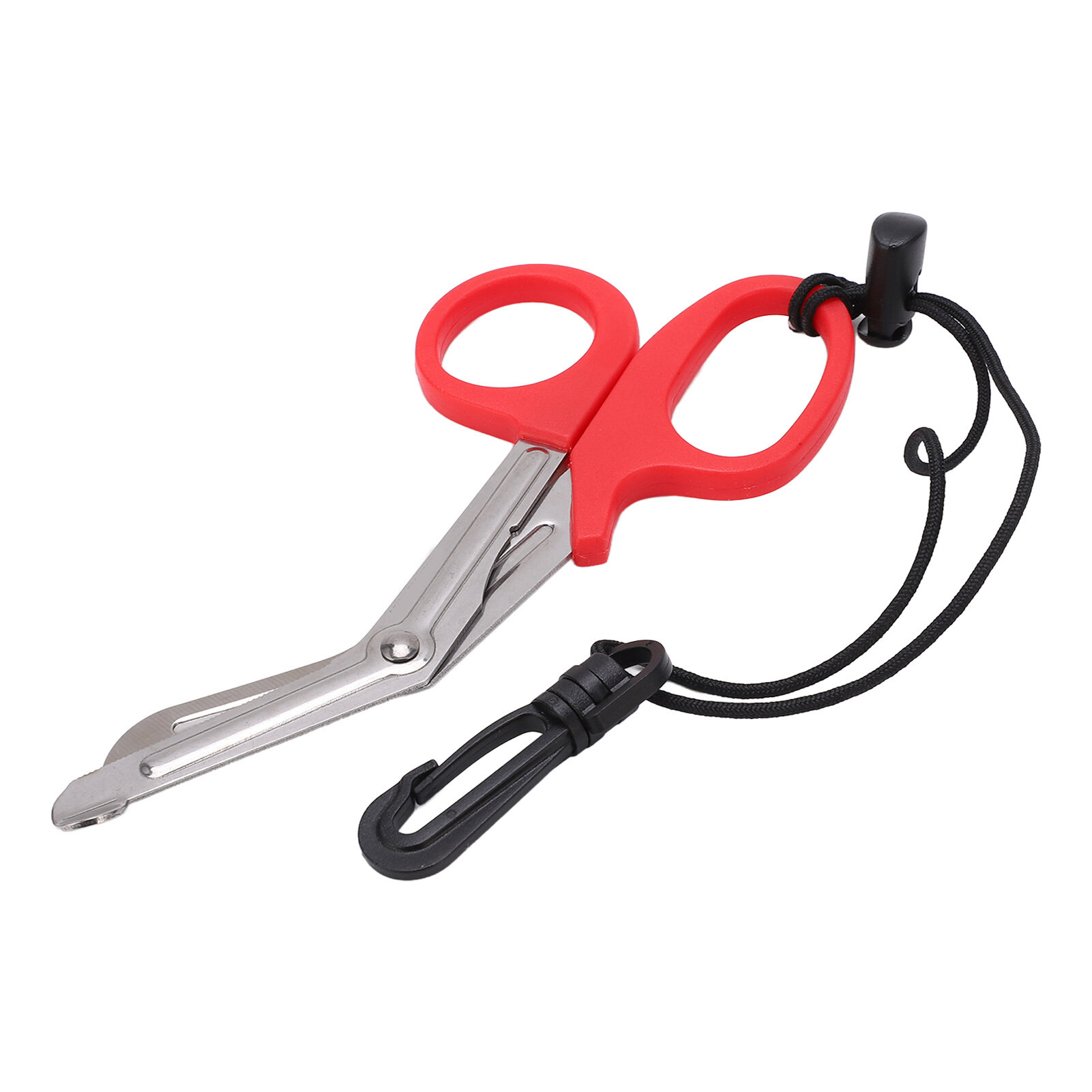 Dive Shears Safety Scuba Diving Scissors Stainless Steel Diver with Lanyard and BuckleRed