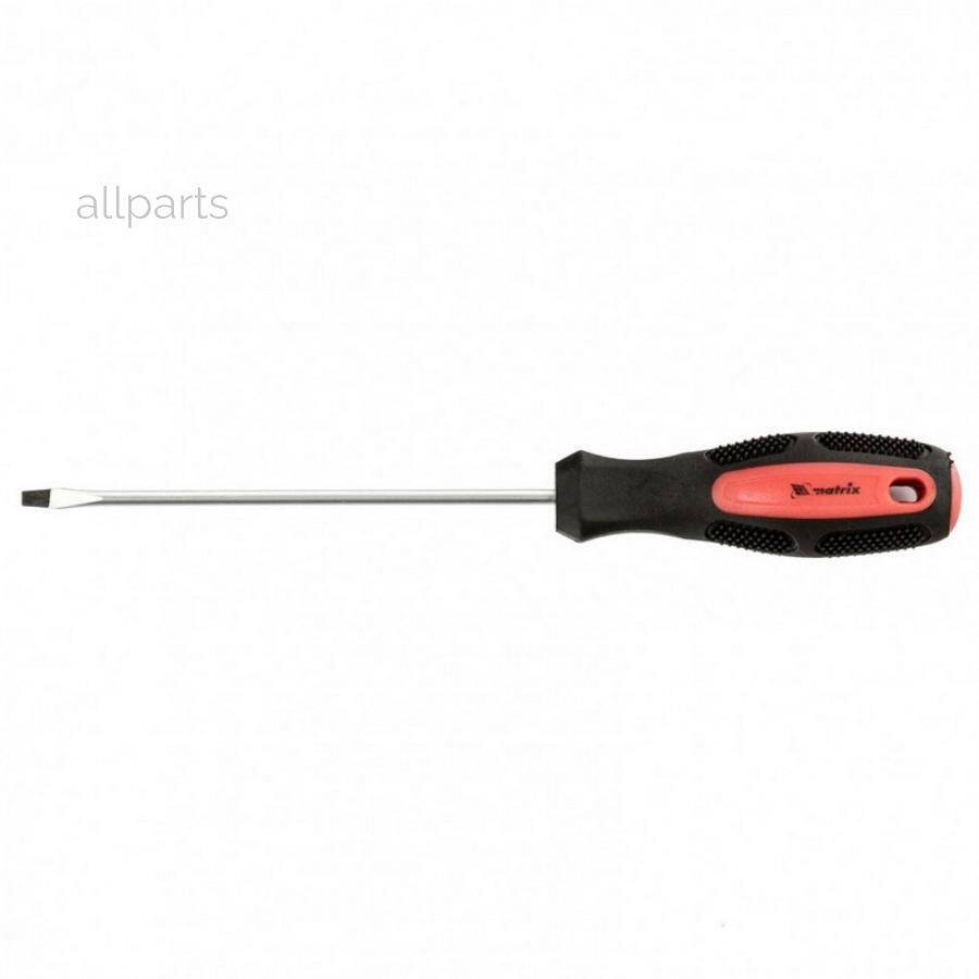 MATRIX 12208 Отвертка Anti-Slip, SL3, 0x100 мм, CrV, двухкомп. рукоятка MATRIX 12208