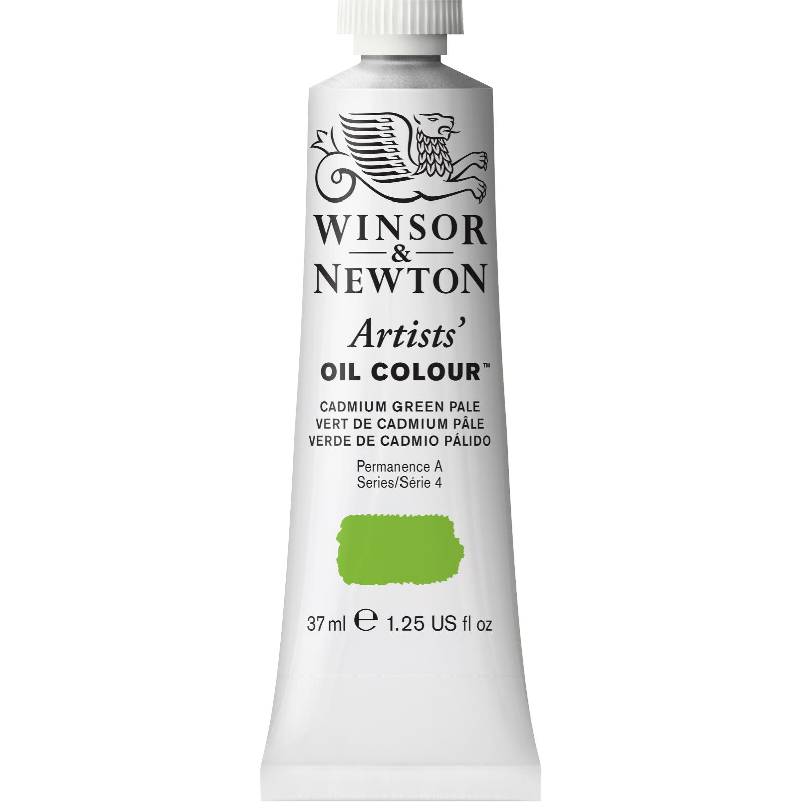 Краска масляная художественная Winsor&Newton "Artists' Oil", туба 37 мл, бледно-зеленый кадмий