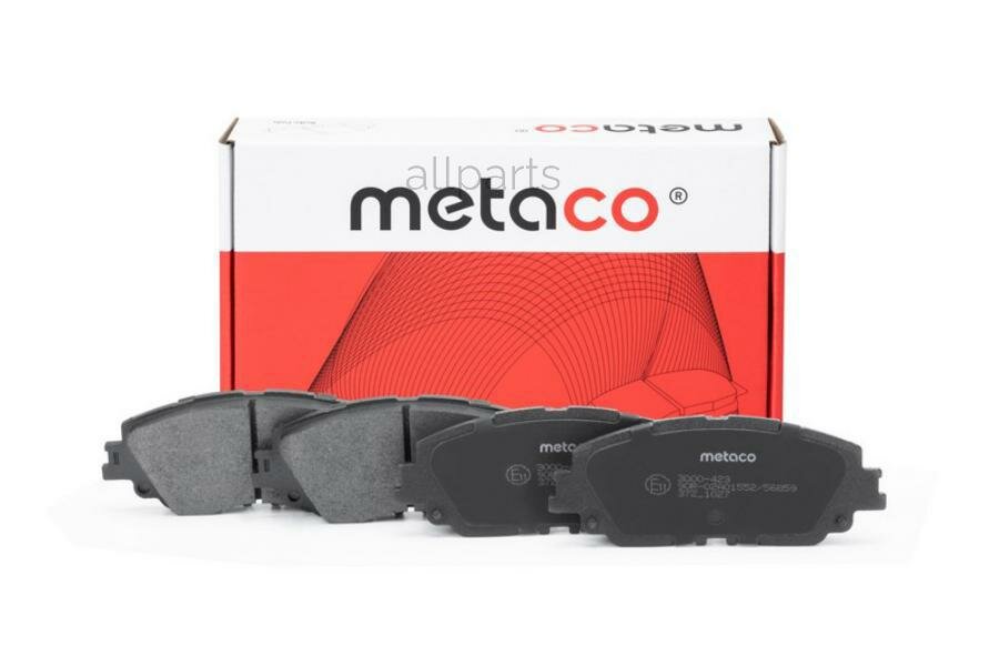 METACO 3000-423 Колодки тормозные передние к-кт