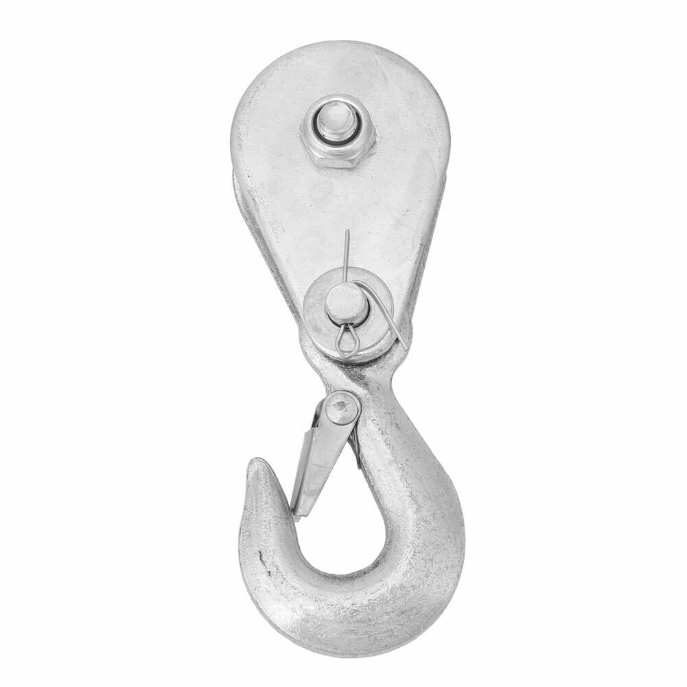 Блок шкива для подъемного троса с одним колесом, 0,5 тонны, высокопрочная сталь, сверхмощный, подъемный шкив из стального колеса 1 шт.