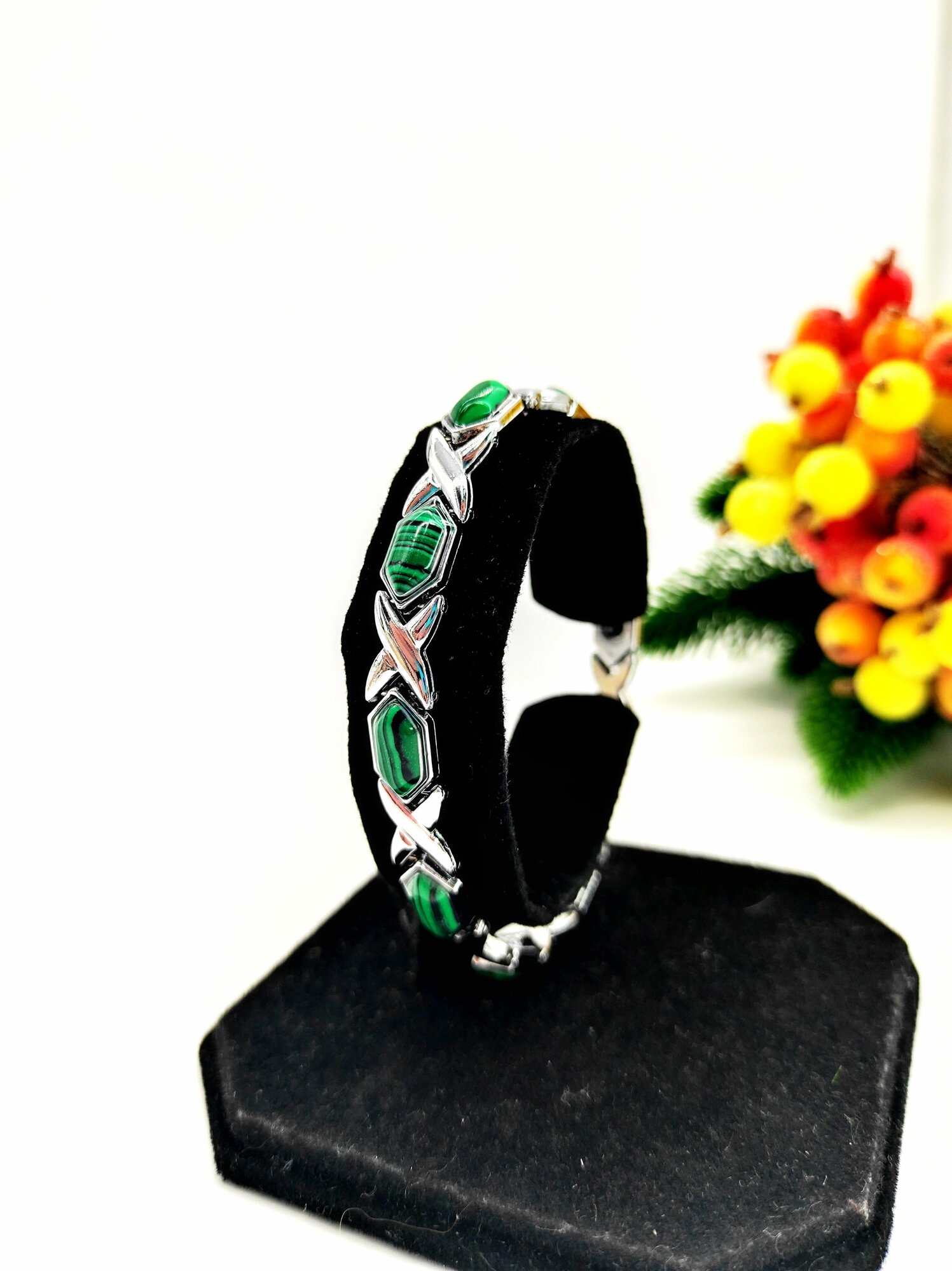 Браслет, искусственный камень